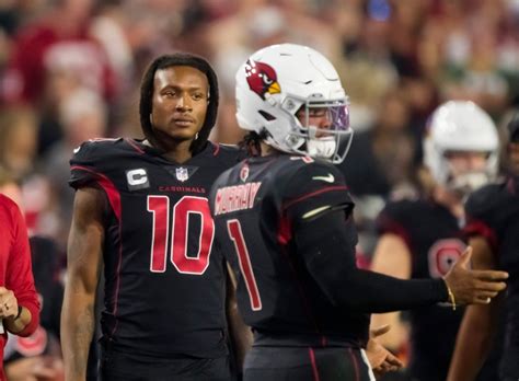 Watch Kyler Murray Deandre Hopkins Get Into It On The Sideline