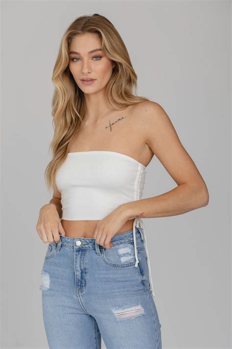 Solid Cropped Tube Top Tube Top Cropped Tube Top Fashion