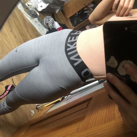 Grey Nike Dri Fit Leggings Xs Depop
