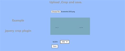 Jquery Crop Plugin Tpoint Tech