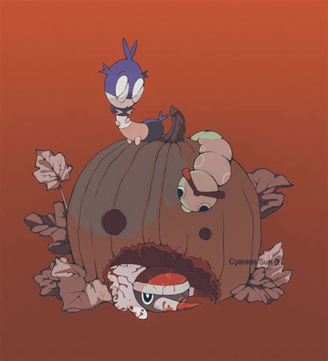 Caterpie Grubbin And Blipbug Pokemon Drawn By 0cyanidesun0 Danbooru