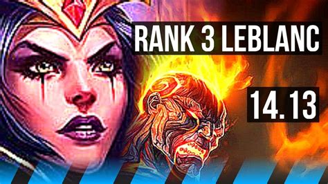 LEBLANC Vs BRAND MID Rank 3 LeBlanc Godlike Rank 17 VN