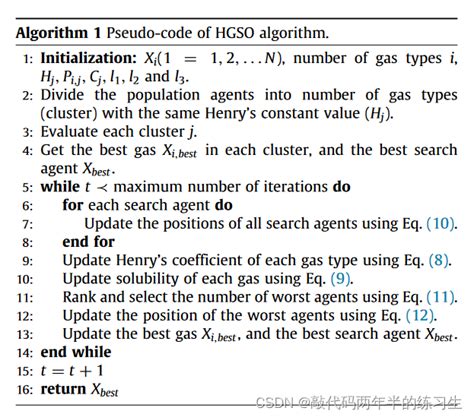 【matlab】智能优化算法亨利气体溶解度优化算法hgso亨利气体溶解度算法属于智能优化算法吗 Csdn博客