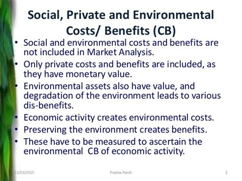16 Cost Benefit Analysis Of The Environment