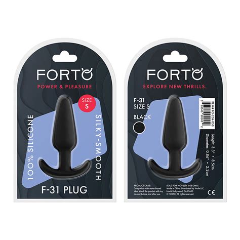 Forto F 31 100 Silicone Plug Sm Black