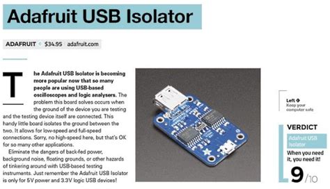 HackSpace Magazine Issue Adafruit USB Isolator USB HackSpaceMag Adafruit Adafruit