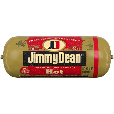 Jimmy Dean Premium Pork Hot Breakfast Sausage Roll Hero