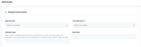 how to add a single asset in asset infinity