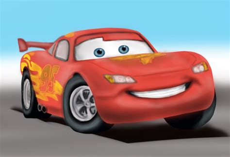 Learn How To Draw Lightning McQueen From Cars Cars Step By Step