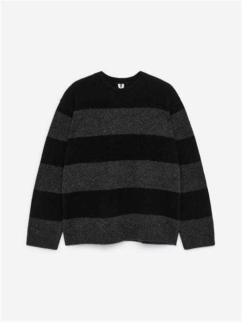 Wool Jumper Blackgrey Men Arket Eu