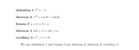 Cross Referencing Label Ref Consecutively Numbered Theorems Using Varioref TeX LaTeX