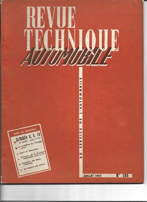 Revue technique automobile citroen DS à vendre