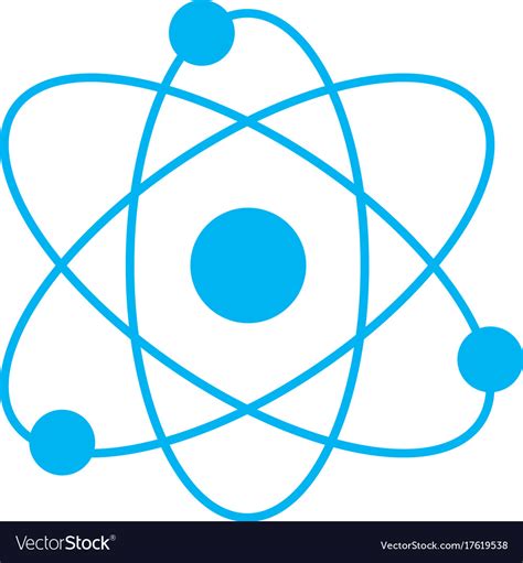 Silhouette Physics Orbit Chemistry Science Vector Image