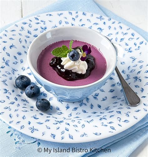 Blueberry Panna Cotta Recipe My Island Bistro Kitchen