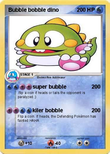 Pokémon Bubble Bobble Dino Super Bubble My Pokemon Card