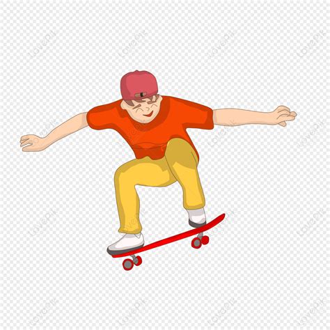 십대 스케이트 보드 타기 Png 일러스트 무료 다운로드 Lovepik