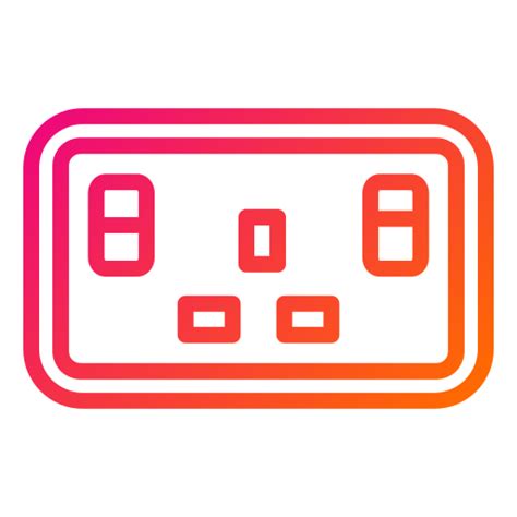 Socket Generic Gradient Outline Icon Socket Generic Gradient Outline Icon