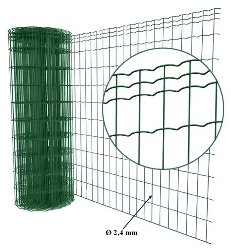 Grillage Soudé Fil 24 Mm Vert Maison De La Clôture