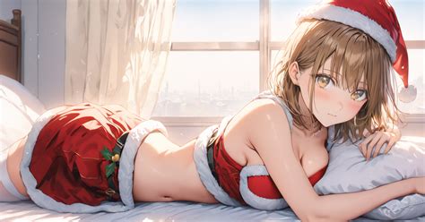 鹿野千夏 寝起きサンタな鹿野千夏先輩 人の海のイラスト Pixiv