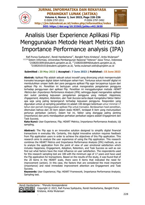 PDF Analisis User Experience Aplikasi Flip Menggunakan Metode Heart