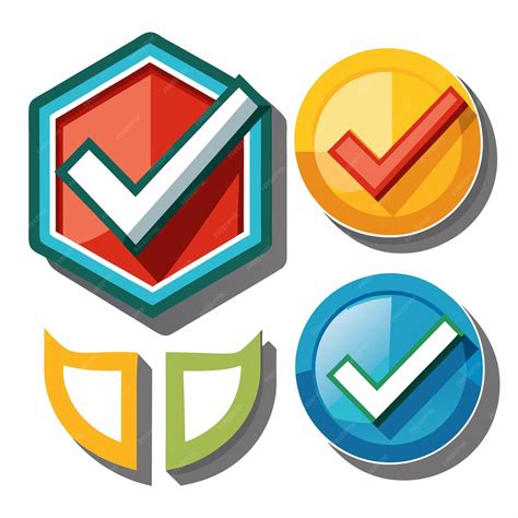 Checkmark Icon Checkmark Vector Set Checked Check Box Sign Approved Symbol Illustration