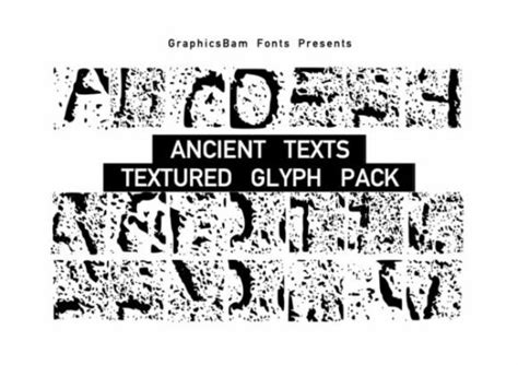 Ancient Texts Glyphs Font Font Canyon
