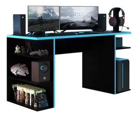 Escritorio Gamer Mesa Para Pc Estantes Calidad En Venta En Aguada