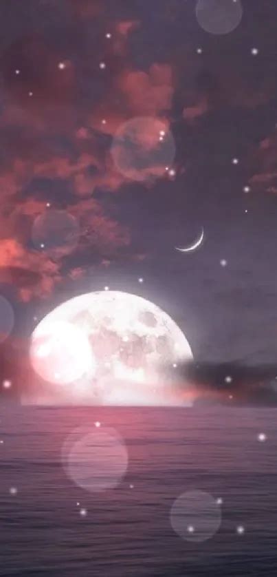 Mystical Moon Over Ocean Free Download