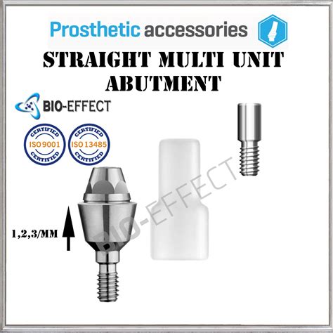 1x Straight Titanium Multi Unit Abutment Set For Dental Implant