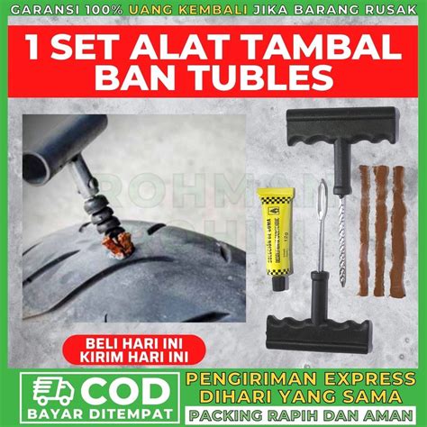 Jual Tambal Ban Tubles Alat Tubeless Tubeles Motor Karet Cacing Tusukan