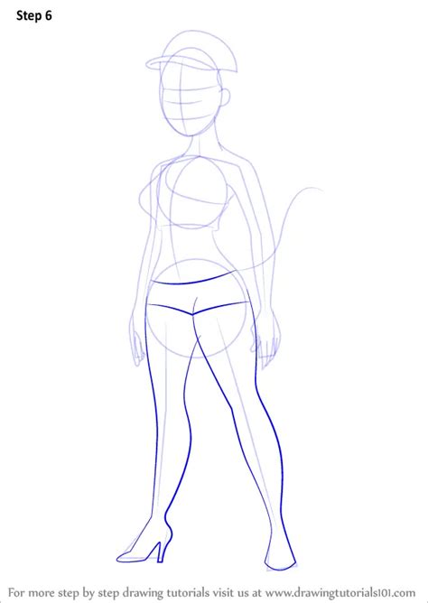 How To Draw Foxxy Love From Drawn Together Drawn Together Step By