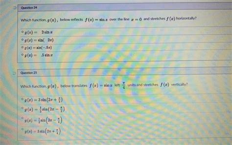 Solved U Question 21 Find The Midline Of The Function F E