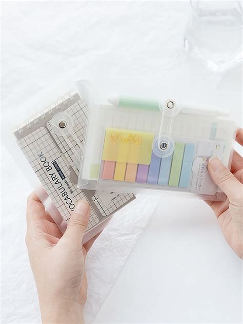 Bolso De Arquivo Transparente De Pces Pretty School Supplies Cute School Stationary