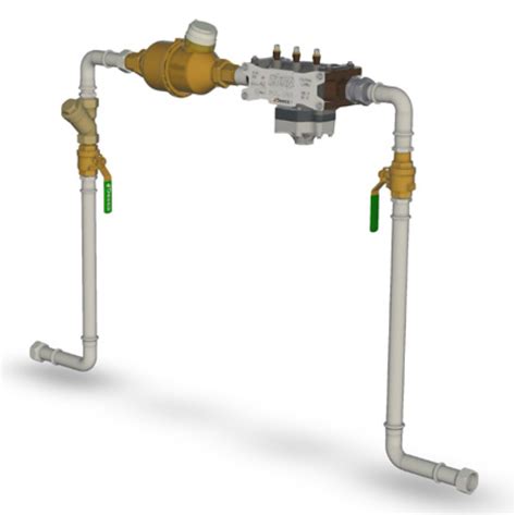 Meter Backflow Preventer Pipe Stands Assembly Deeco