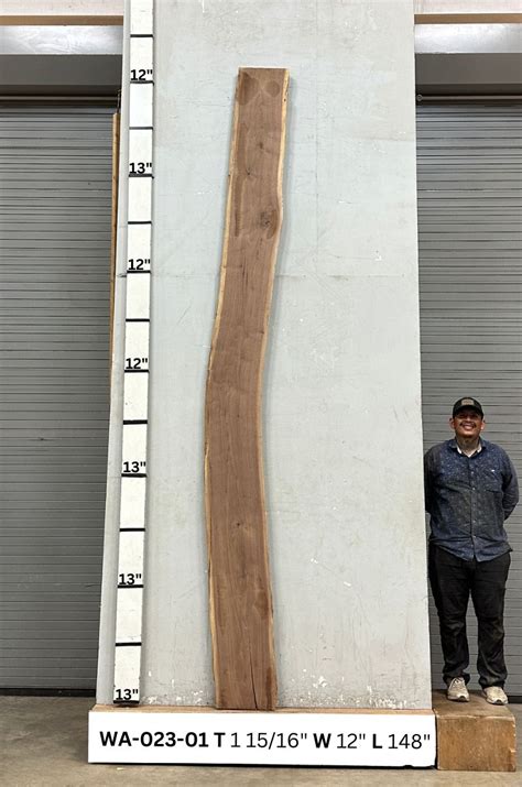 Live Edge Walnut Wood Slab Wa 023 01 Berdoll Sawmill