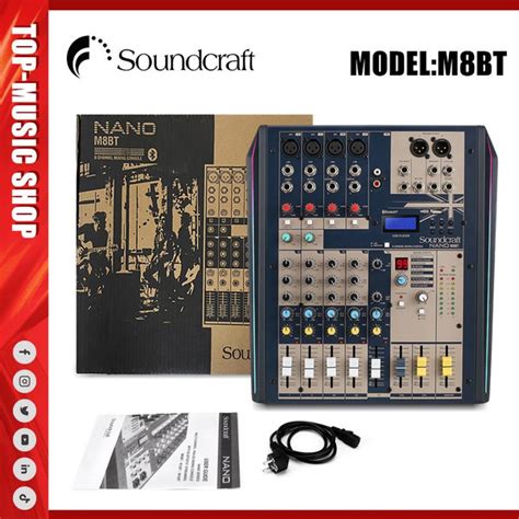 Soundcraft M08bt 8 канальный Bluetooth Usb с настройкой эффекта