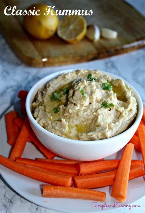 Easy Classic Hummus Simple And Savory