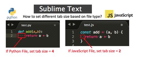 Sublime Text 3 How To Set Different Tab Size Based On File Type Mathalope