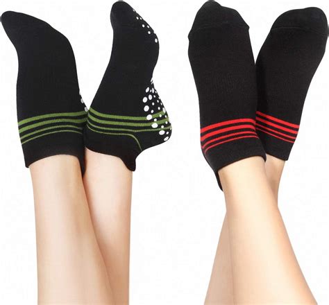 Qishare Pares De Calcetines Antideslizantes Para Hombres Y Mujeres Ideales Para Yoga