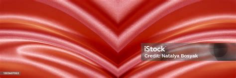 레드 오렌지 실크 사틴 아름다운 추상 적 패턴 배경 반짝이는 직물의 물결 모양의 부드러운 주름 0명에 대한 스톡 사진 및 기타 이미지 Istock