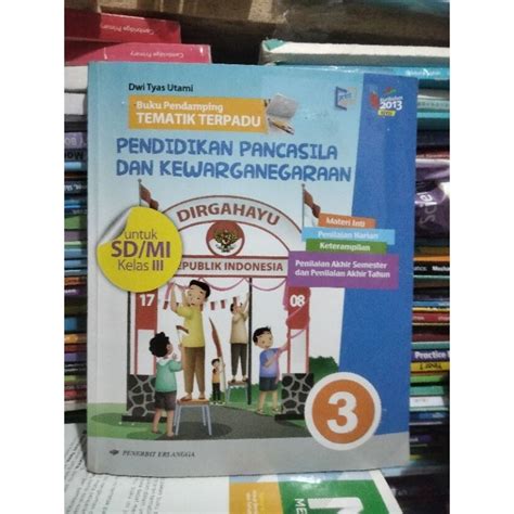 Jual Buku Pendamping Tematik Terpadu Ppknpendidikan Pancasila Dan