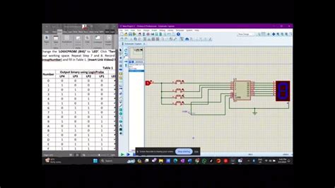 Bcd To 7 Segment Circuit Using Proteus Youtube