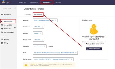 Upload Files By Swift Protocol With Cyberduck Content Delivery