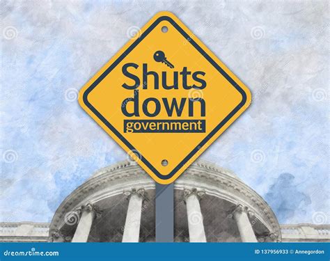 Government Shuts Down Stock Illustration Illustration Of Allies