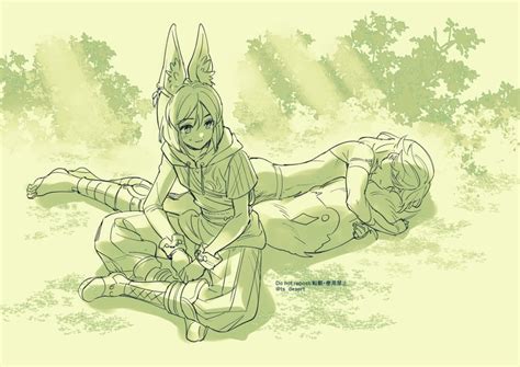 Tighnari And Cyno Genshin Impact Drawn By Fushitasu Danbooru