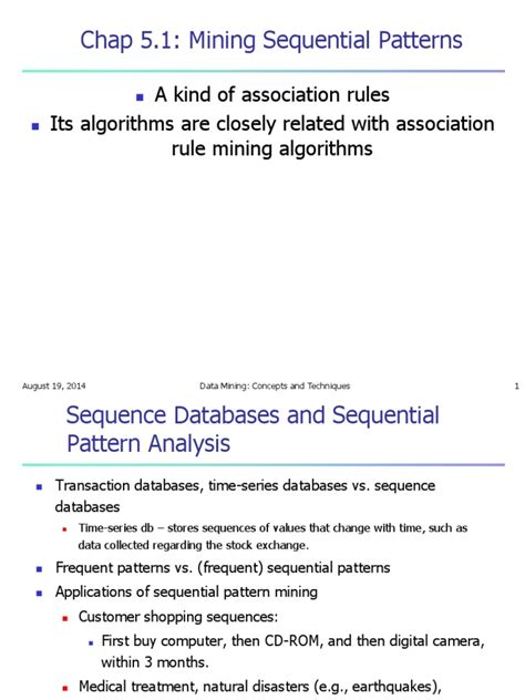 Sequential Pattern Mining Guide Pdf Computers Technology