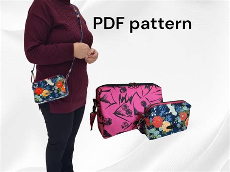 Shoulder Bag Sewing Pattern The Caroline Purse Tutorial 2 Sizes 2