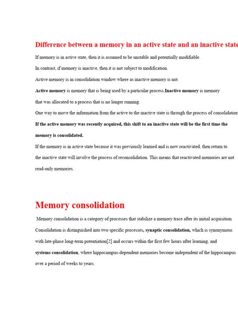 Ltp And Memory Attention Download Free Pdf Long Term Potentiation