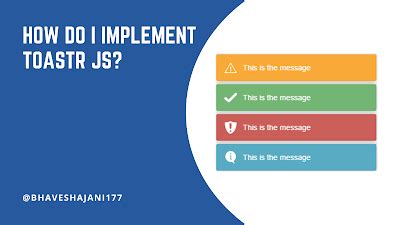 How Do I Implement Toastr Js