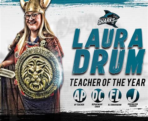 Laura Drum Teacher Of The Year Shark Attack